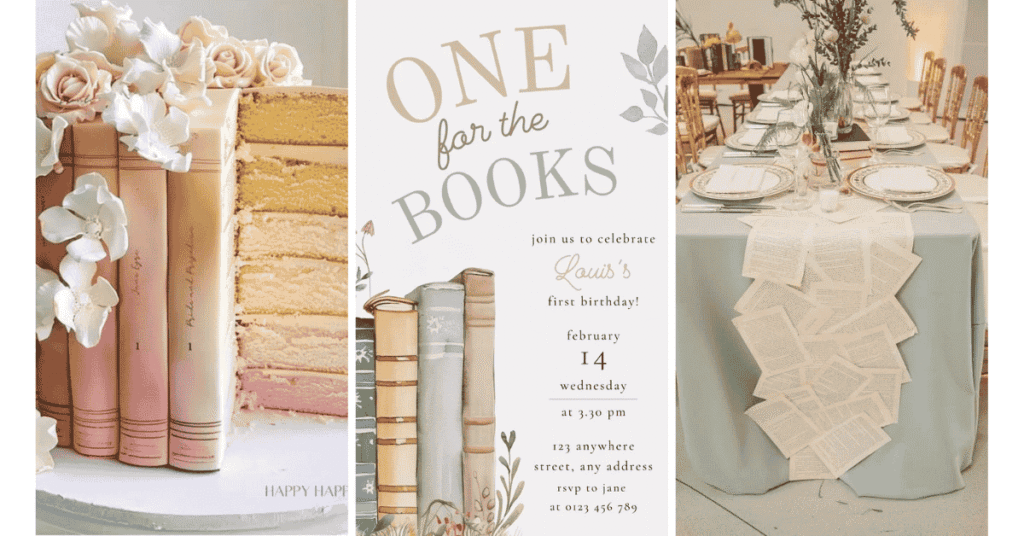 One for the Books Birthday Theme | Unique Party Ideas for Book Lovers