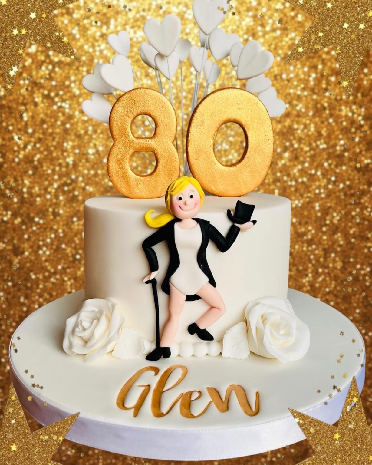 80th birthday cake ideas