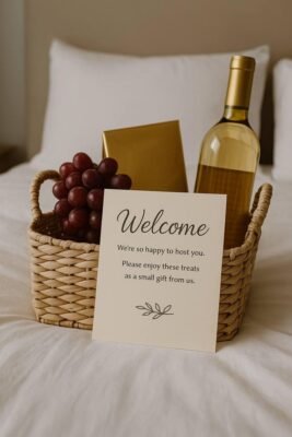 20 Airbnb Welcome Basket Ideas to Impress Your Guests | Hosting Tips